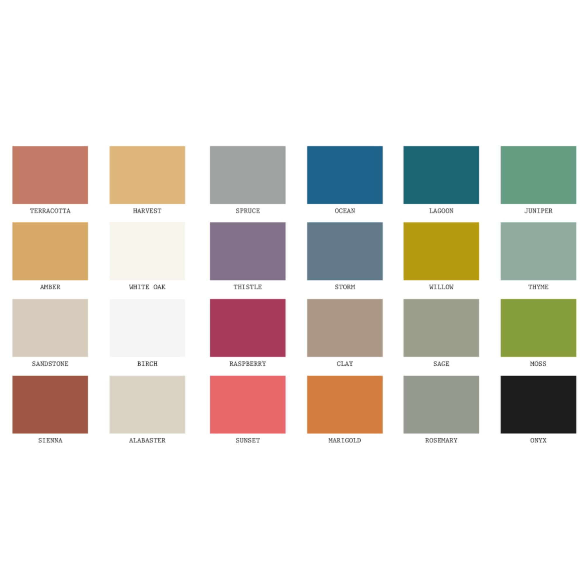 Alchemy by Fusion real colour chart – Godfrey's Ear